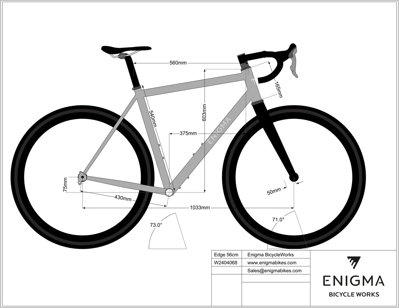 Edge Titanium Gravel Bike 56cm | Ex.Showroom Model | Enigma Bikes – Enigma Bicycle Works