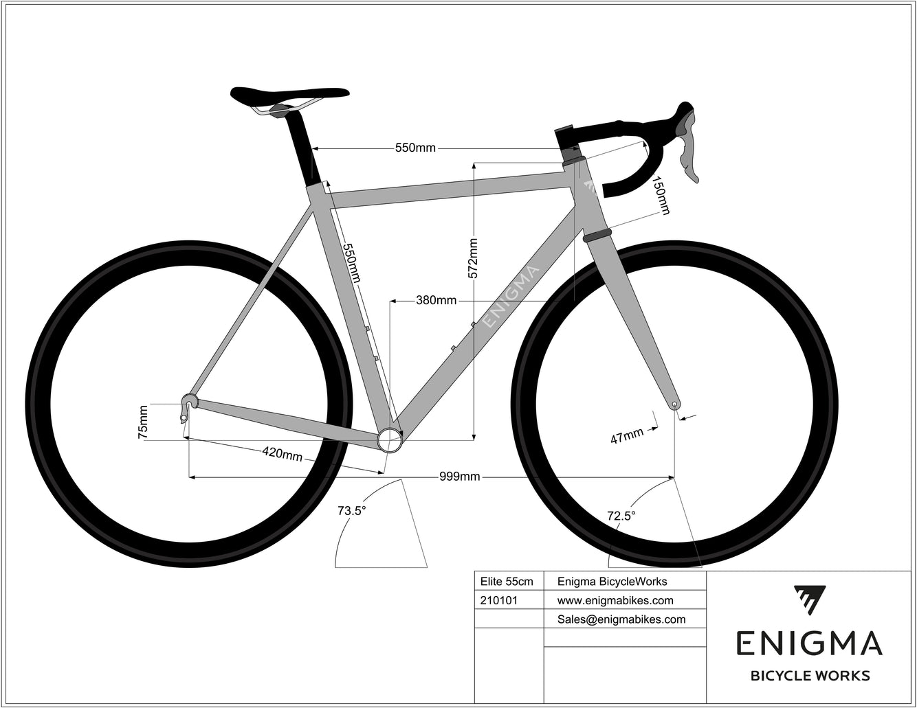 Elite Steel Road Bike 55cm | Reynolds 853 | Showroom Model | Enigma ...