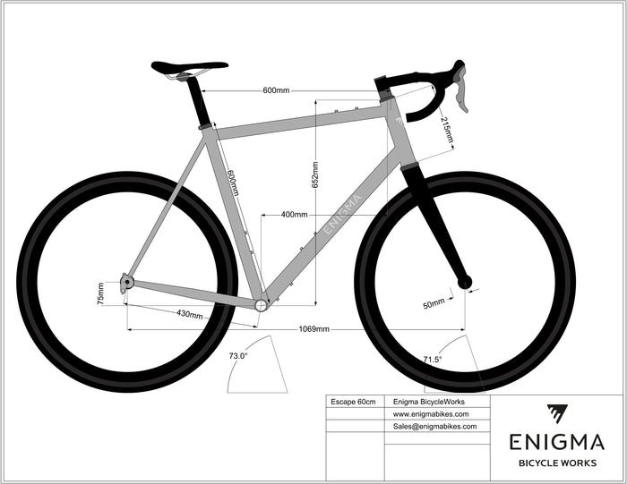 Escape Titanium Adventure/Gravel Frame | Size 60cm – Enigma Bicycle Works